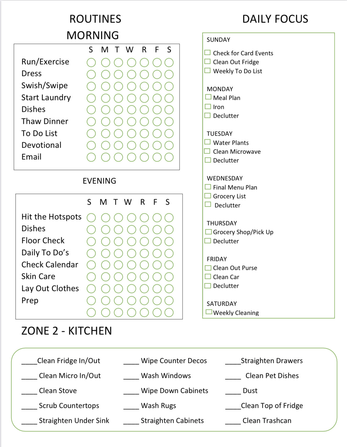 Free Printables - Rise and Shine Recipes